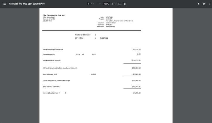 Integrated Payment Tracking Software | The Construction Link Inc.