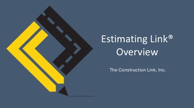 Heavy Civil Estimating Software | Estimating Link by TCLI