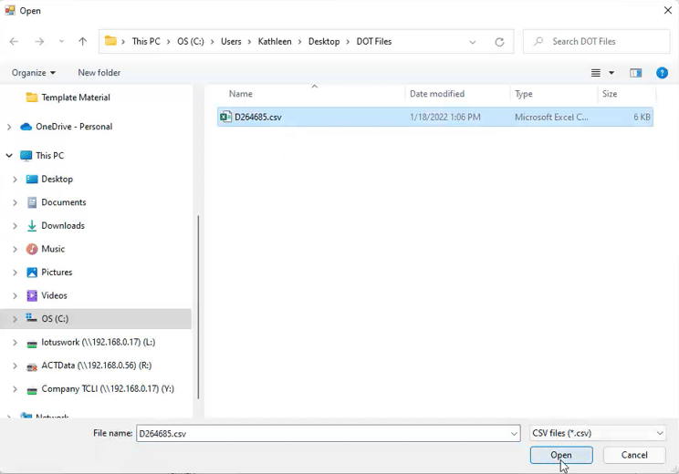 AASHTOWare Import into Estimating Link Tutorial