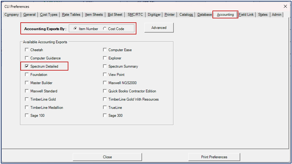 Viewpoint-Spectrum Cloud Accounting Interface