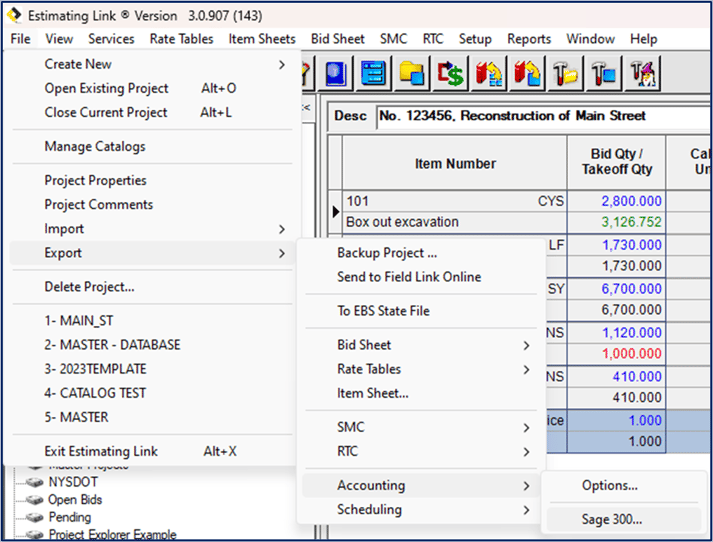 Estimating Link - Sage 300CRE Interface Setup