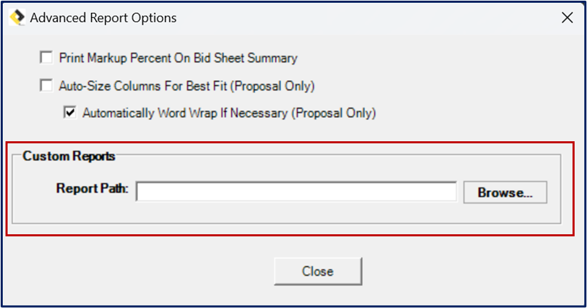 Create Custom Reports