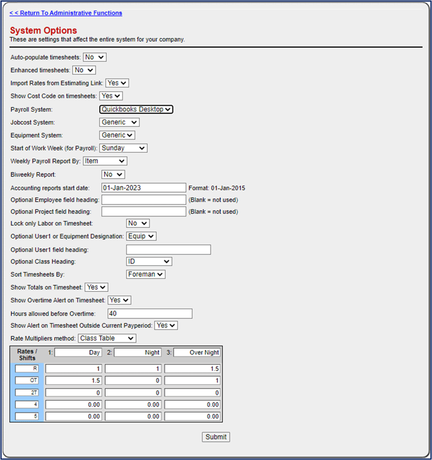 Field Link - Quickbooks Accounting Interface Setup and Instructions