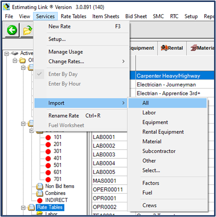 Estimating Link Quick Start