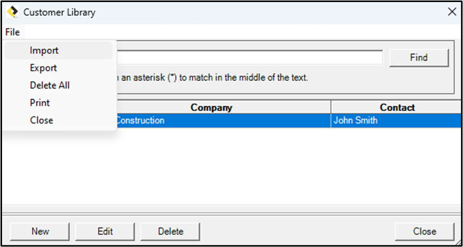 How to Import and Export Libraries in Estimating Link
