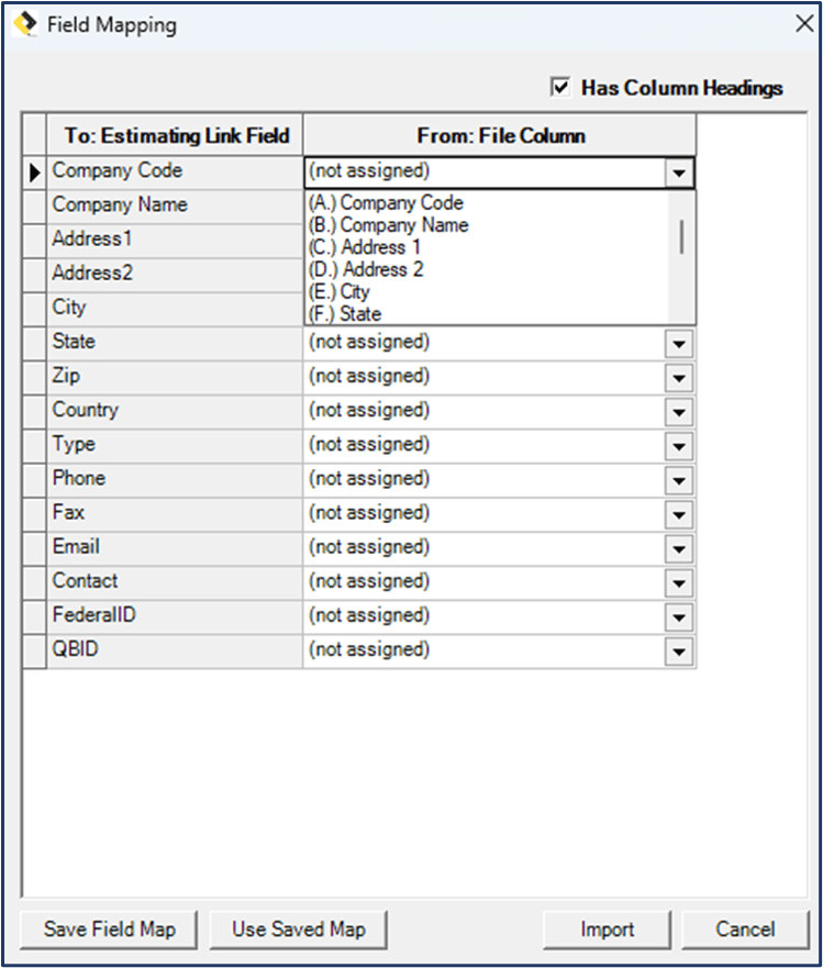 How to Import and Export Libraries in Estimating Link