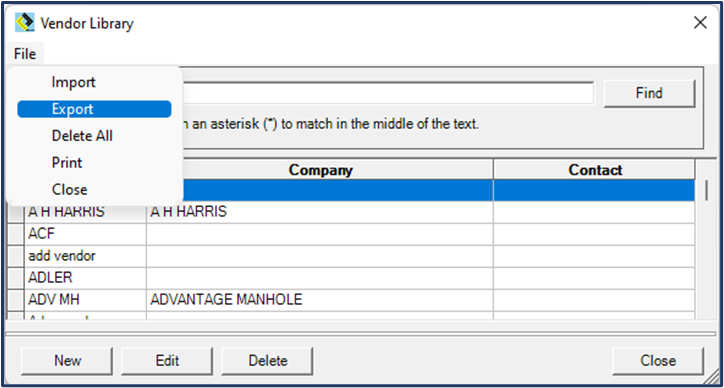 How to Import and Export Libraries in Estimating Link