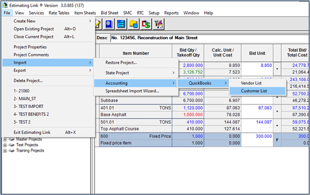 QuickBooks Interface